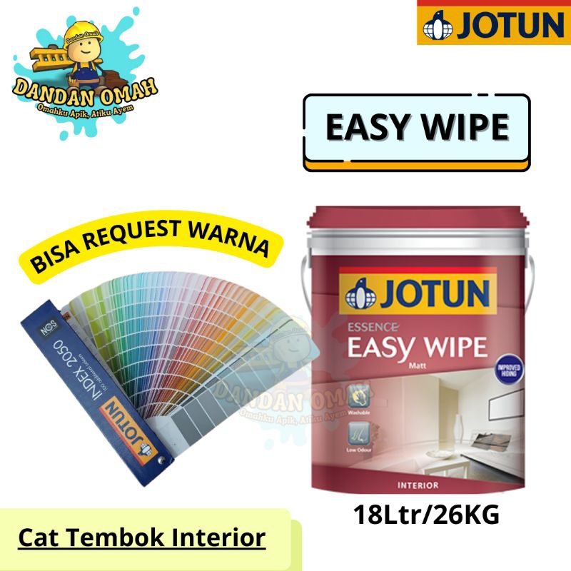 Jual Cat Tembok Interior / Jotun Easy Wipe / Easy Clean / Kualitas Medium / Kemasan 18L | Shopee ...