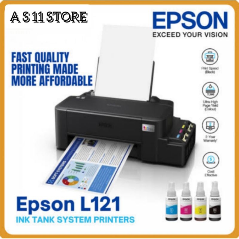 Jual Printer Ecotank Epson L121 Garansi RESMI Epson 2 Tahun | Shopee ...