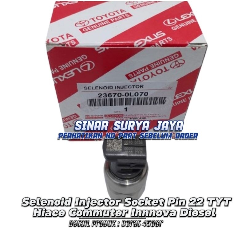 Jual SELENOID INJECTOR SOCKET INJEKTOR HIACE COMMUTER INNOVA DIESEL PIN ...