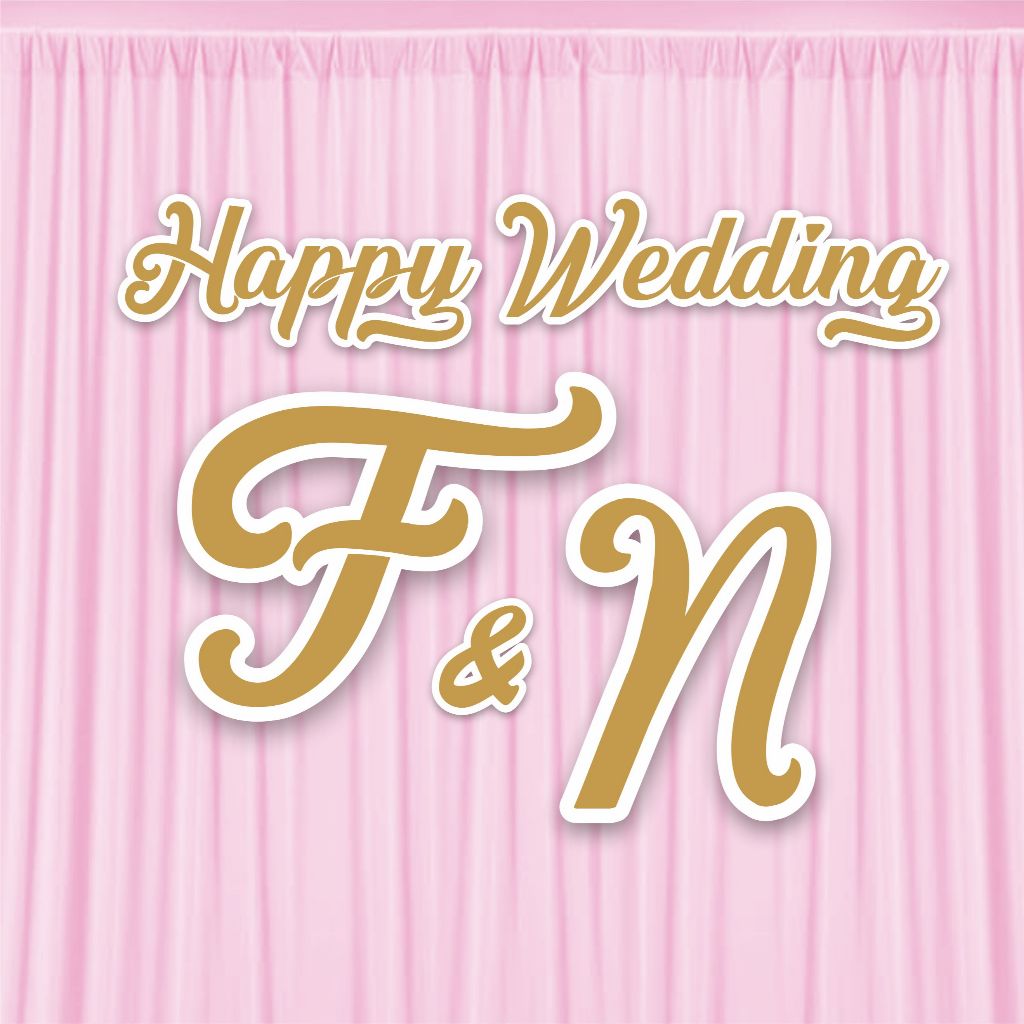 Jual Inisial Nama Dekorasi Backdrop Ulang Tahun Lamaran Wedding ...