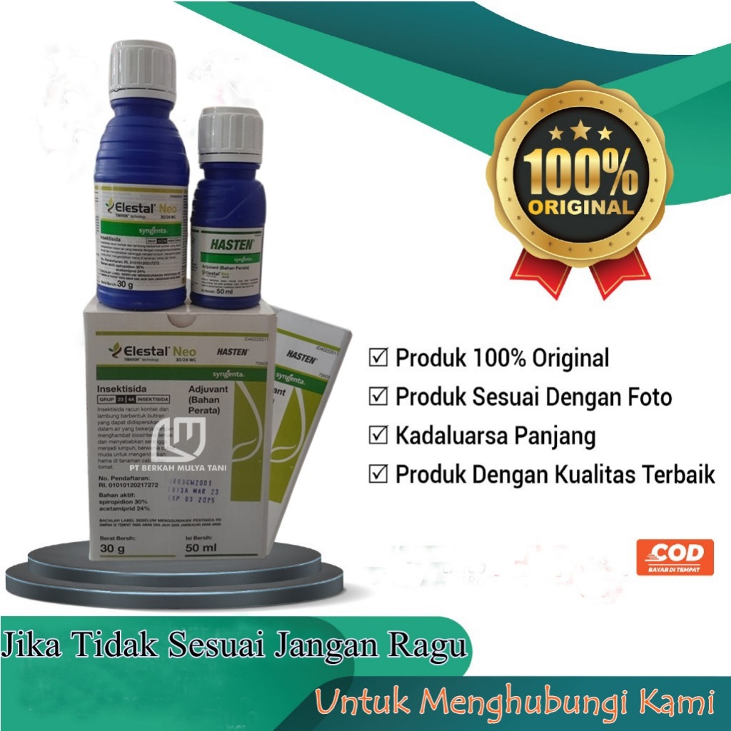 Jual Insektisida Elestal Neo Syngenta 30/24 wg 30 Gram + Perekat Hasten ...
