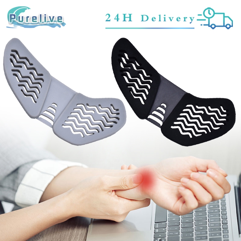 Jual Wrist Pad Ergonomic Carpal Rest Mouse Wristpad Soft Silicone Mouse ...