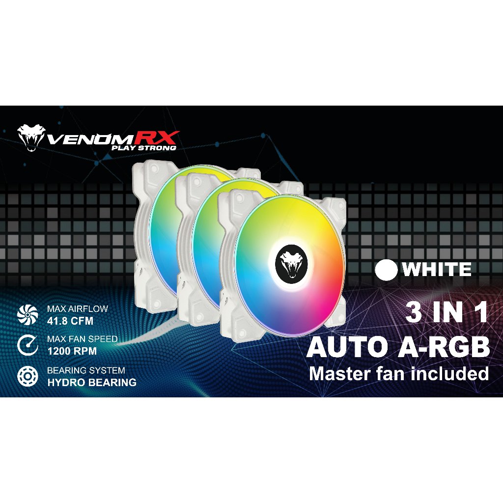 Jual FAN CASE AUTO RGB PAKET 3 IN 1 VENOMRX - FAN CASING KIT 3 IN 1 ...