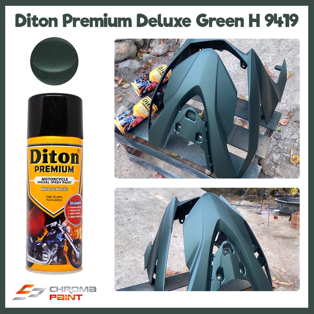 Jual Cat Semprot Diton Premium Honda Deluxe Green H 9419 - Warna Hijau ...