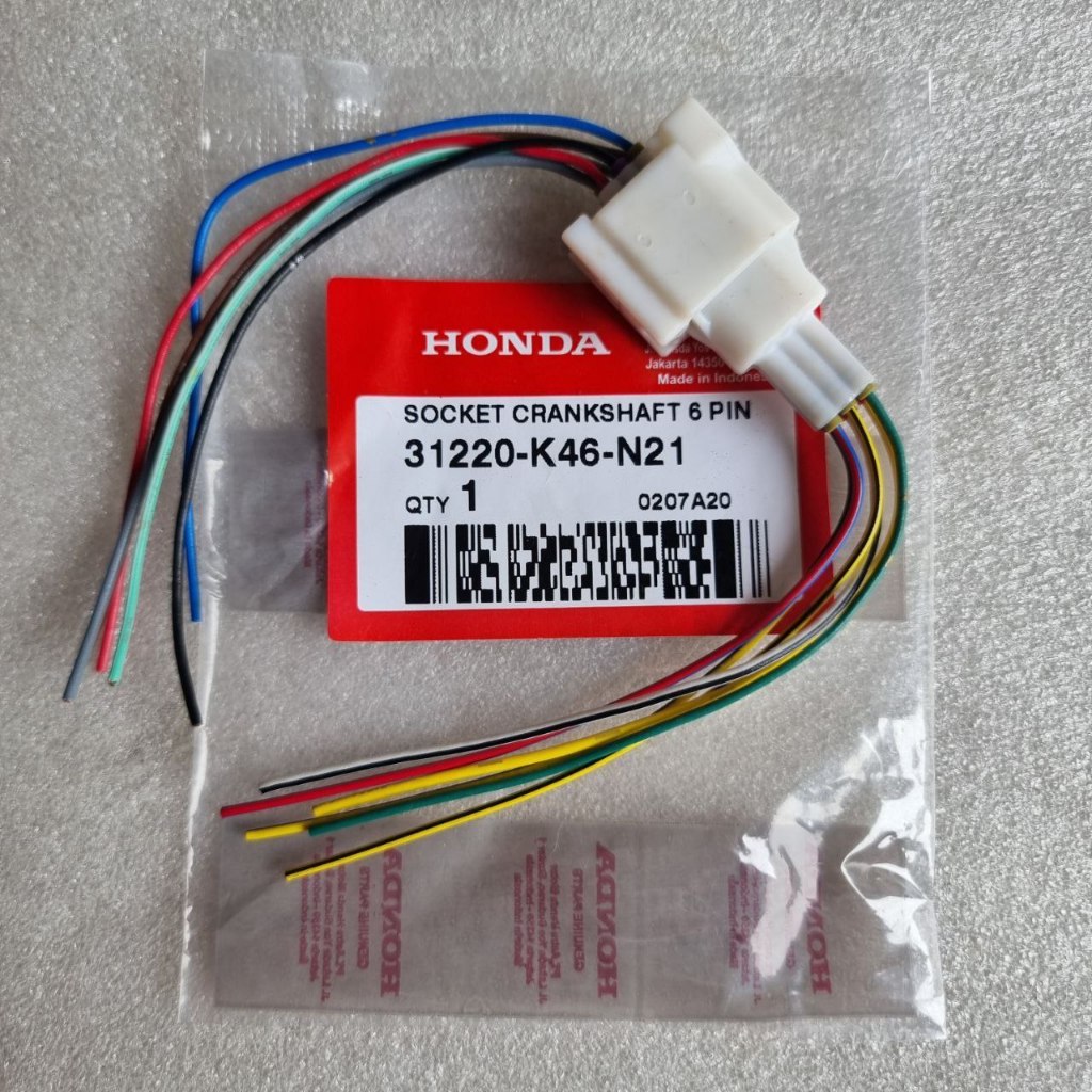 Jual Socket Soket Sensor Ckp 6 Pin K46 Beat Fi, Beat Pop, Vario 110 ...