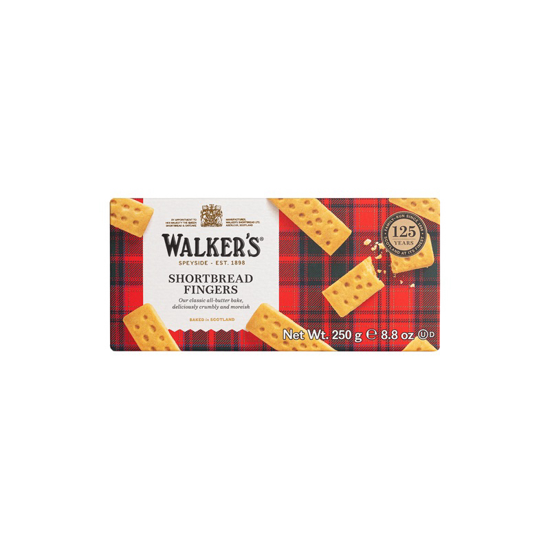 Jual WALKERS Pure Butter Shortbread cookies 250gr original snack import ...
