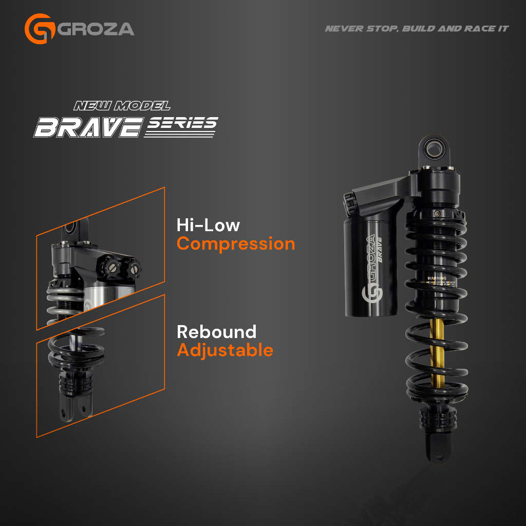 Jual GROZA - BRAVE SERIES 365MM Double Shock Matic PCX 160 ...