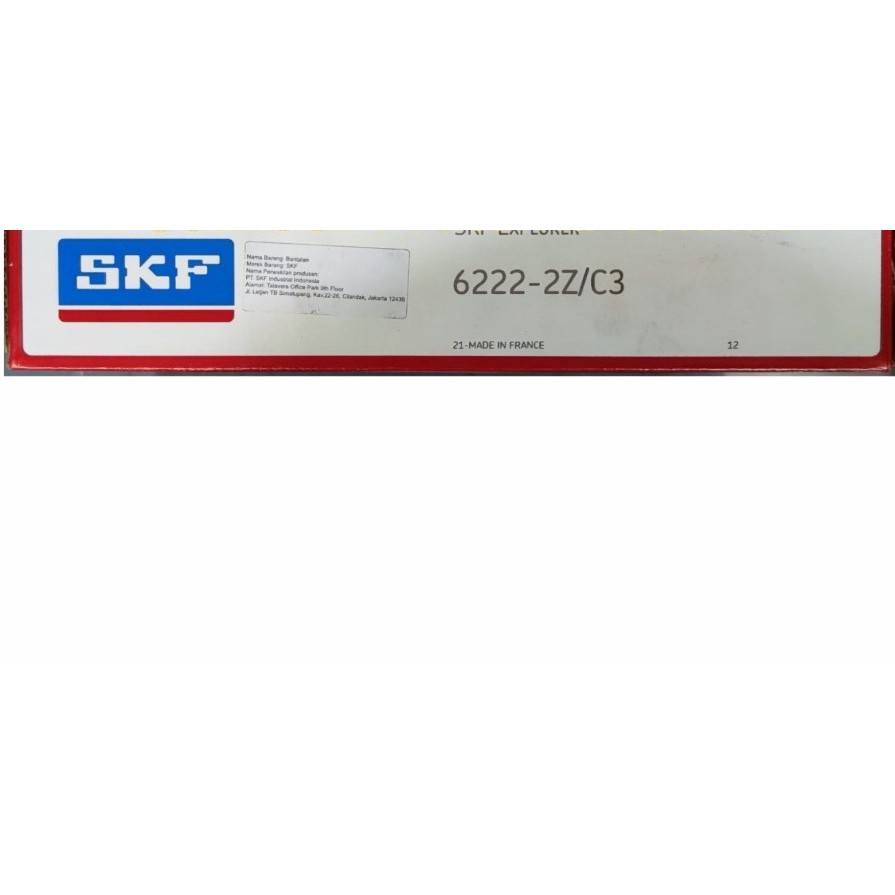Jual BALL BEARING 6222 ZZ C3 6222-Z/C3 SKF ORIGINAL | Shopee Indonesia
