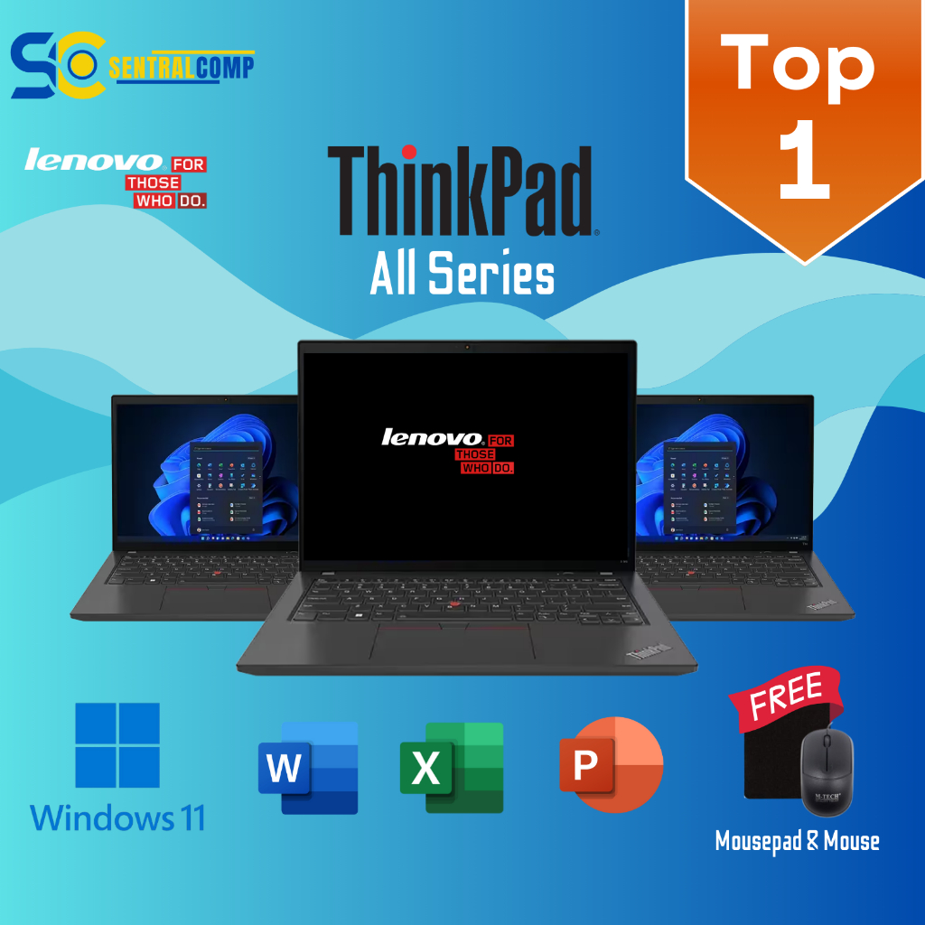 Jual Laptop Lenovo Thinkpad Intel Core i5 / i7 RAM 8GB / 16GB SSD 256GB ...