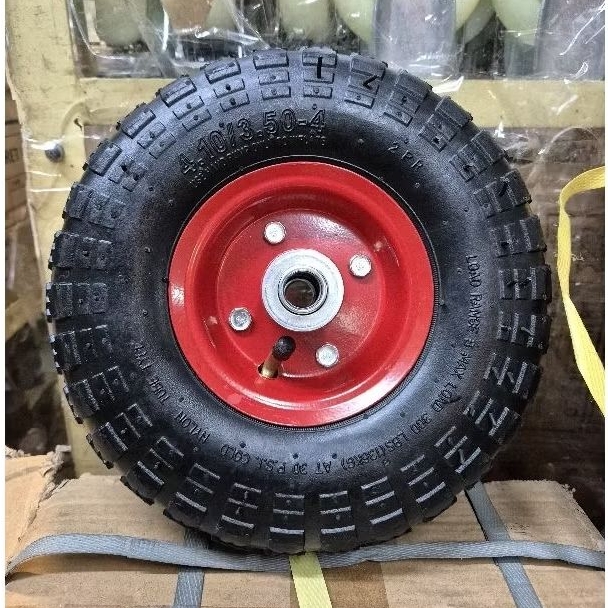 Jual Roda Pneumatic Troli Roda Karet Roda Ban Angin Pneumatic 10 inch 4 ...