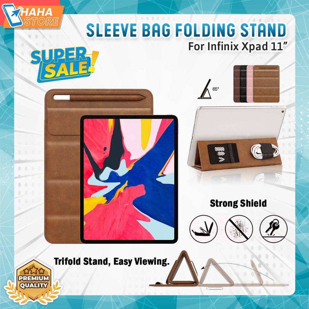Jual Infinix Xpad 11 inch 2024 Sleeve Bag Tablet Stand Folding Trifold ...