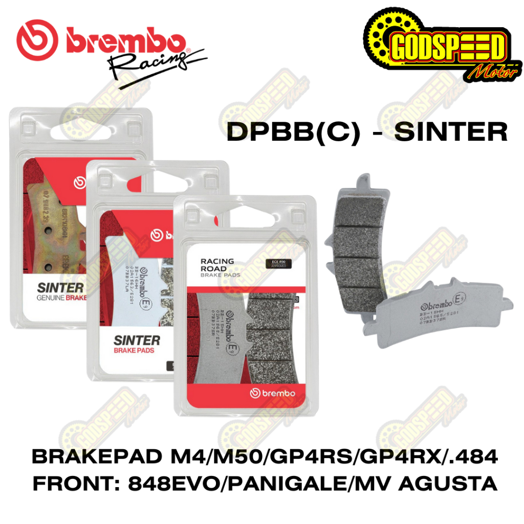 Jual BREMBO KAMPAS DPBB-C SINTER M4 M50 GP4 DUCATI 848EVO 1098 PANIGALE ...