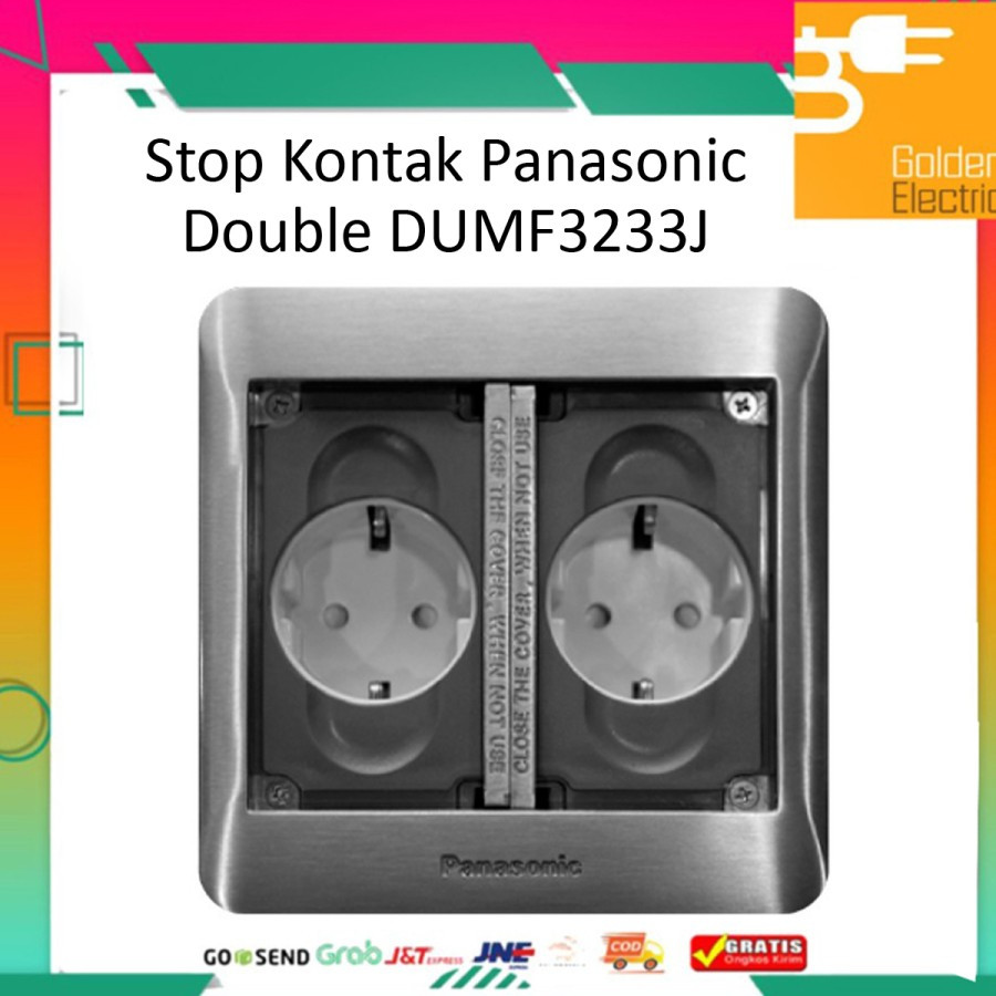 Jual Stop Kontak Lantai Double Floor Outlet DUMF3233J Panasonic Duplex ...