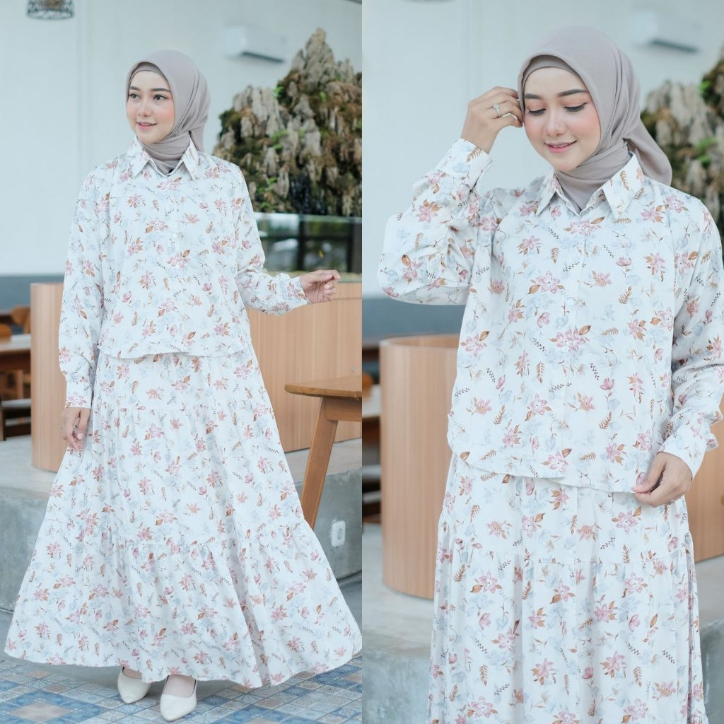 Jual LAURA ONE SET /SETELAN ROK RAYON PREMIUM LD 120 cm | Shopee Indonesia