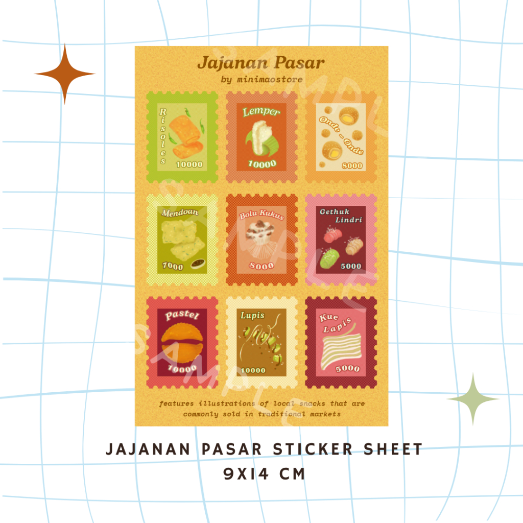 Jual Jajanan Pasar Sticker Sheet | Shopee Indonesia