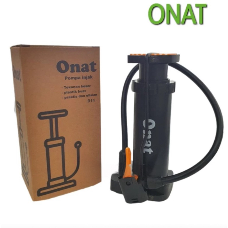 Jual pompa injak mini/ foot pump/pompa sepeda set adaptor/pompa angin ...