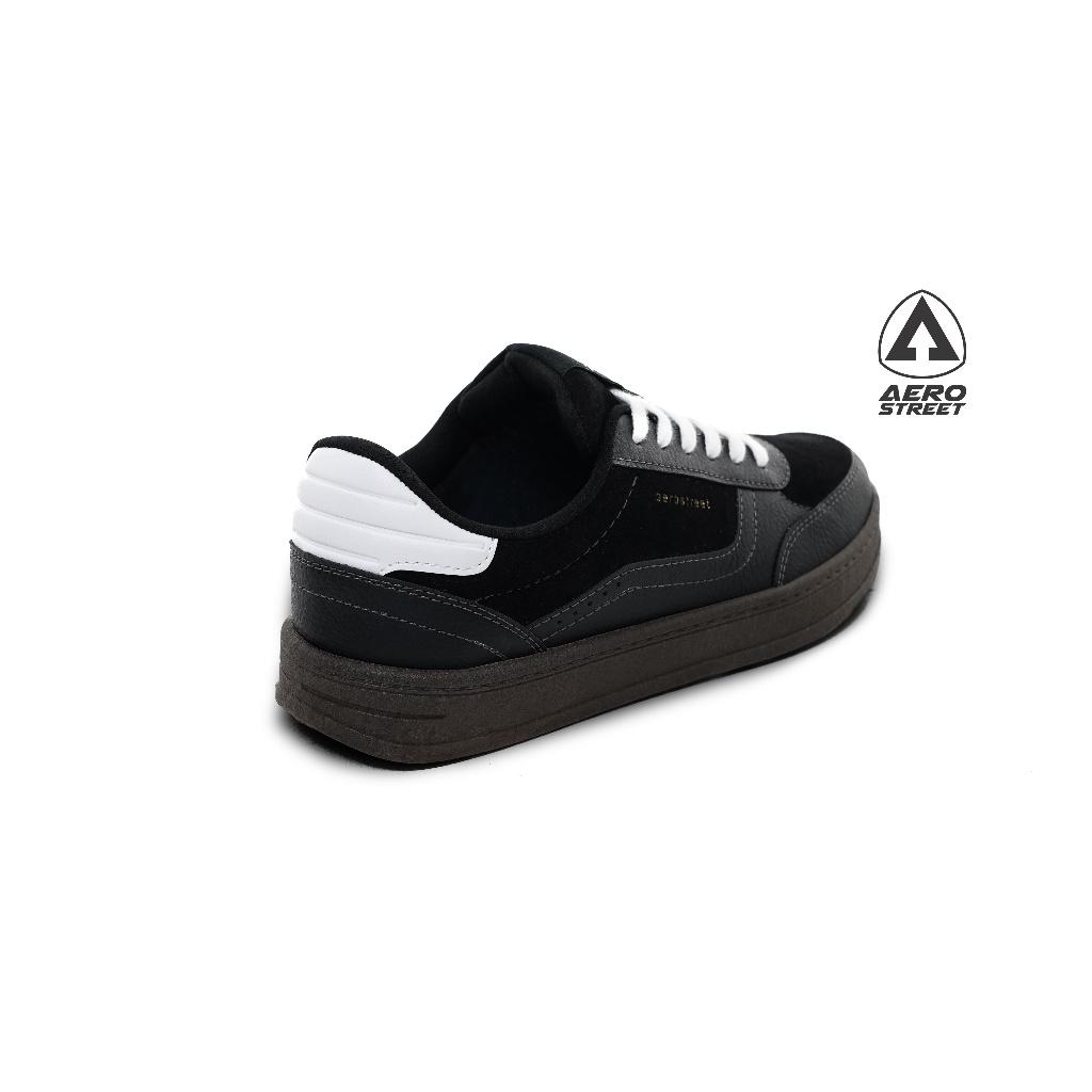 Jual Aerostreet 37-44 Austin Coklat Tua Hitam Hitam - Sepatu Sneakers ...
