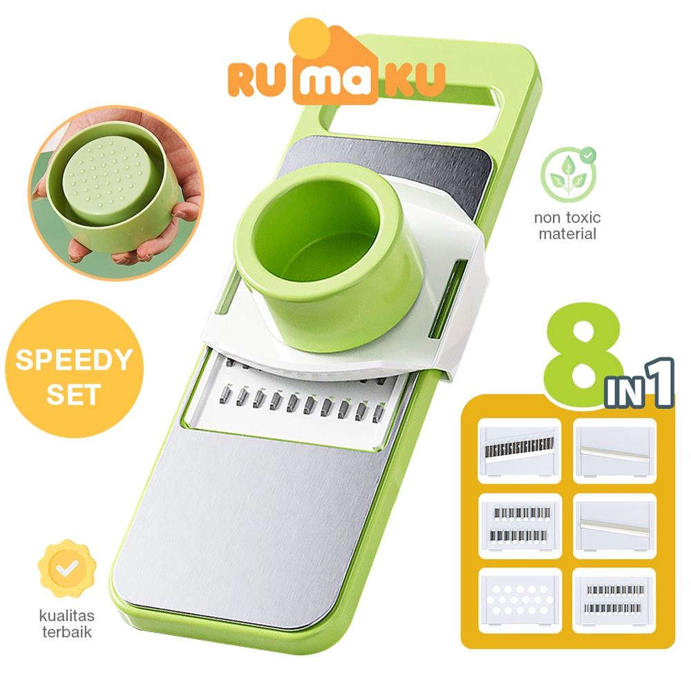 Jual Rumaku Parutan Dapur Serbaguna 8in1 Peeler Cutter Multifungsi ...