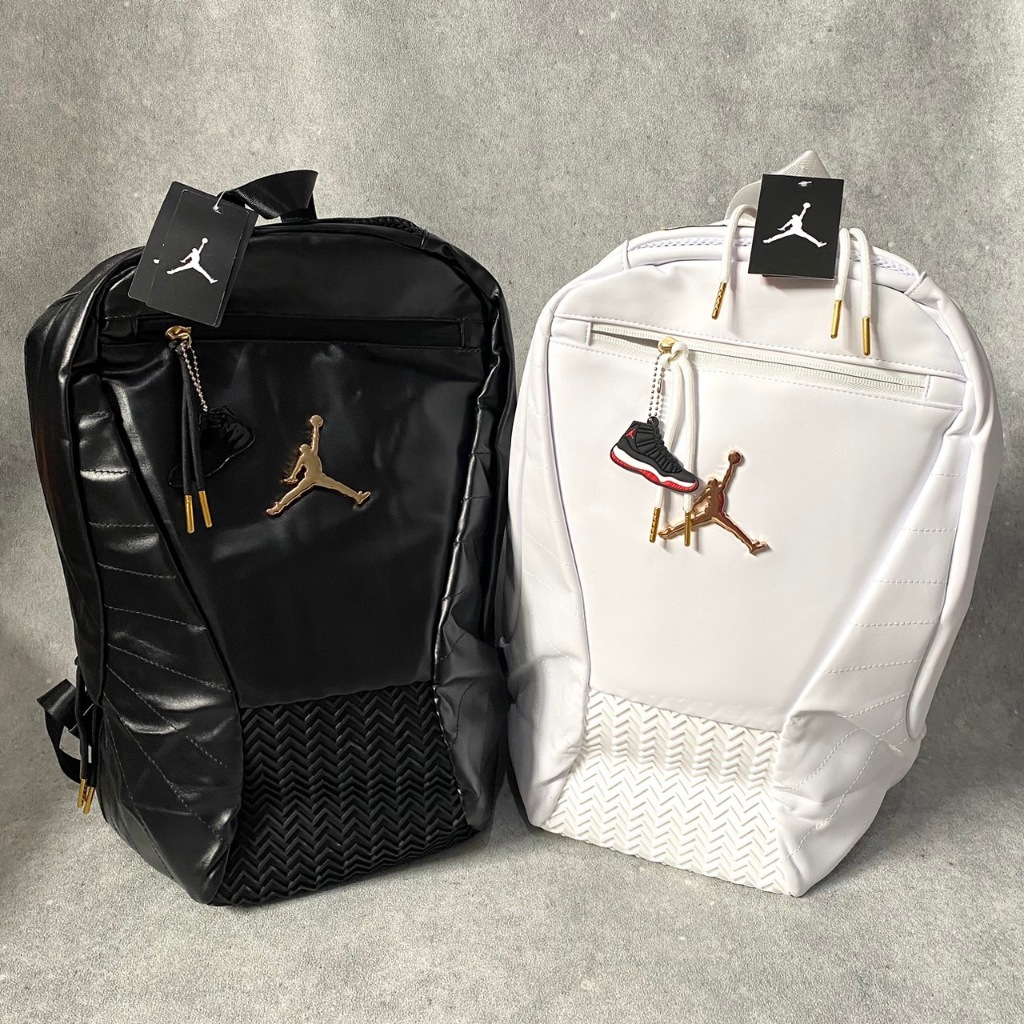 Jual BACKPACK JORDAN RETRO 12 LEATHER GOLD / RANSEL JORDAN RETRO ...