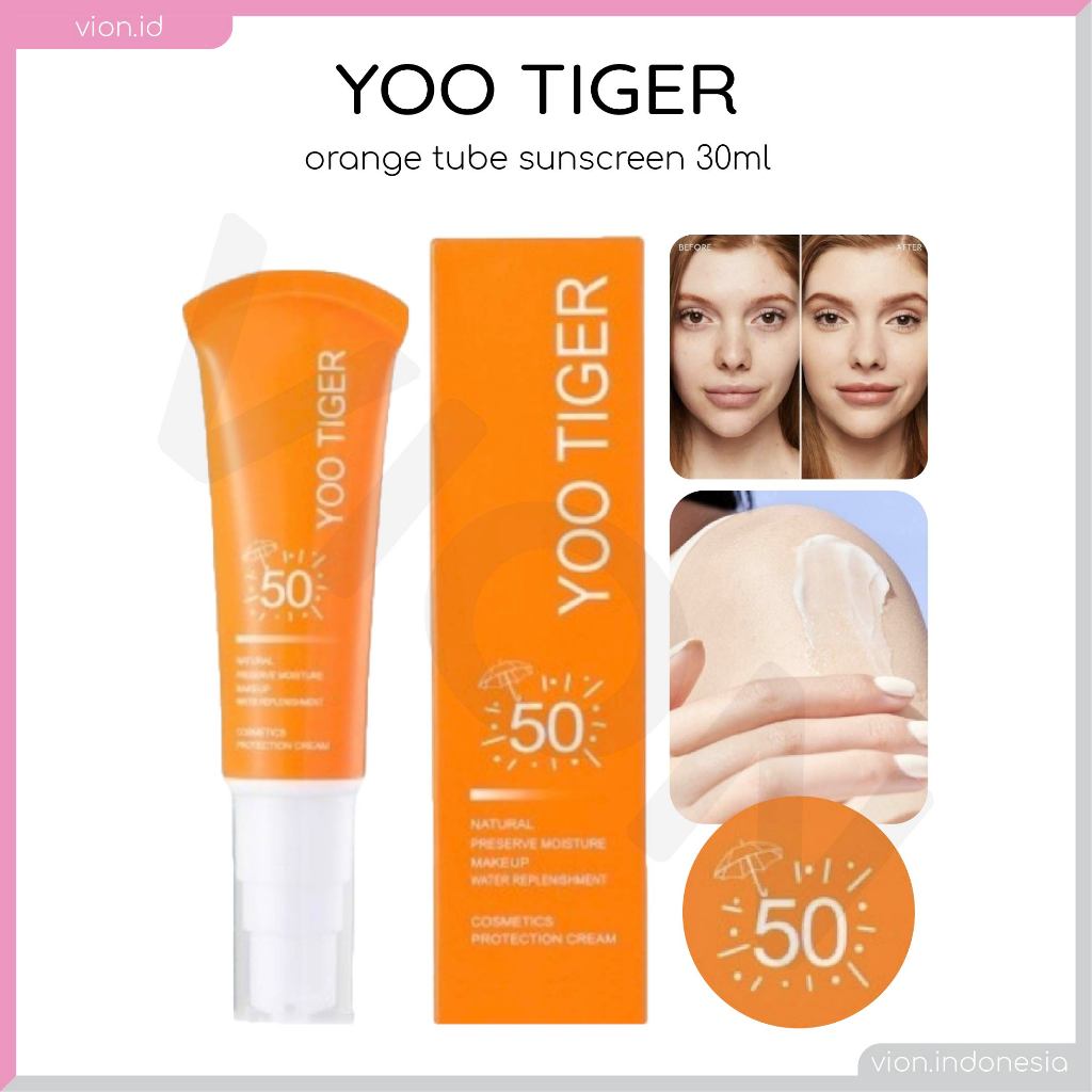 Jual YOO TIGER Sun Block SPF 50 Sunblock Tahan Lama Yootiger PA++ SVMY ...