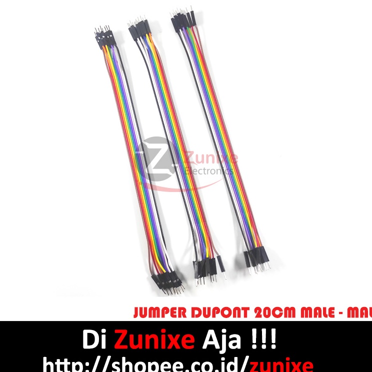 Jual KABEL JUMPER DUPONT 2CM 1 BUAH MALE MALE ARDUINO UNO MEGA ...