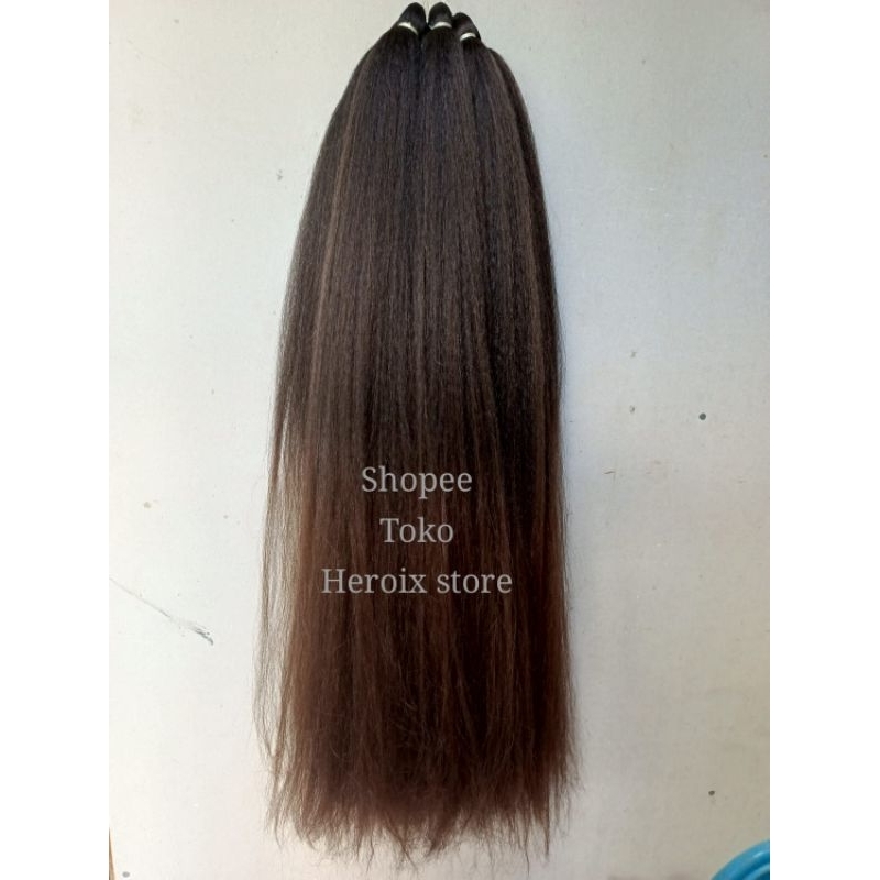 Jual rambut cemara ombre mix 2 warna hitam -coklat cofee | Shopee Indonesia