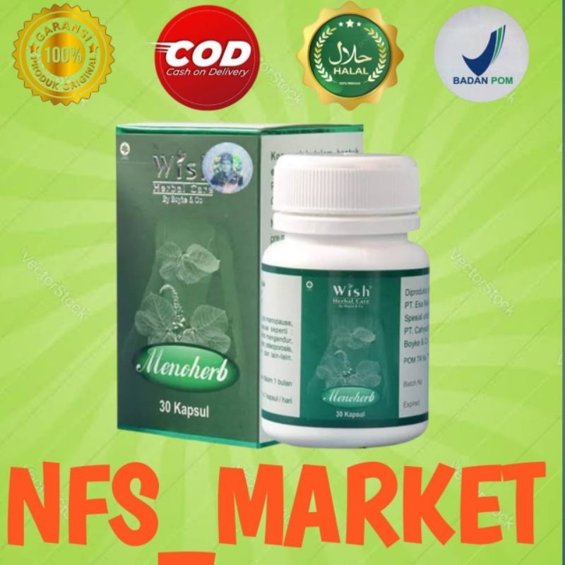 Jual Suplemen Wish Herbal Care Menoherb Asli isi 30 Kapsul untuk Wanita ...