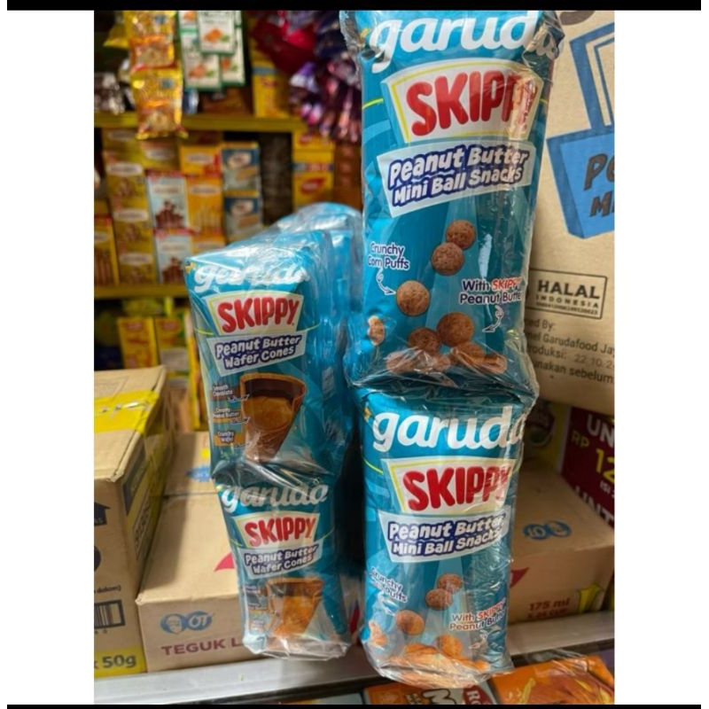 Jual Garuda Skippy Peanut Butter Wafer cones isi 10 Pcs | Shopee Indonesia