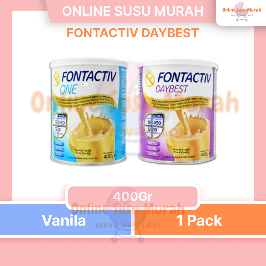 Jual FONTACTIV DAYBEST ONE VANILA 400 GR FONT ACTIV DAY BEST 400GR ...