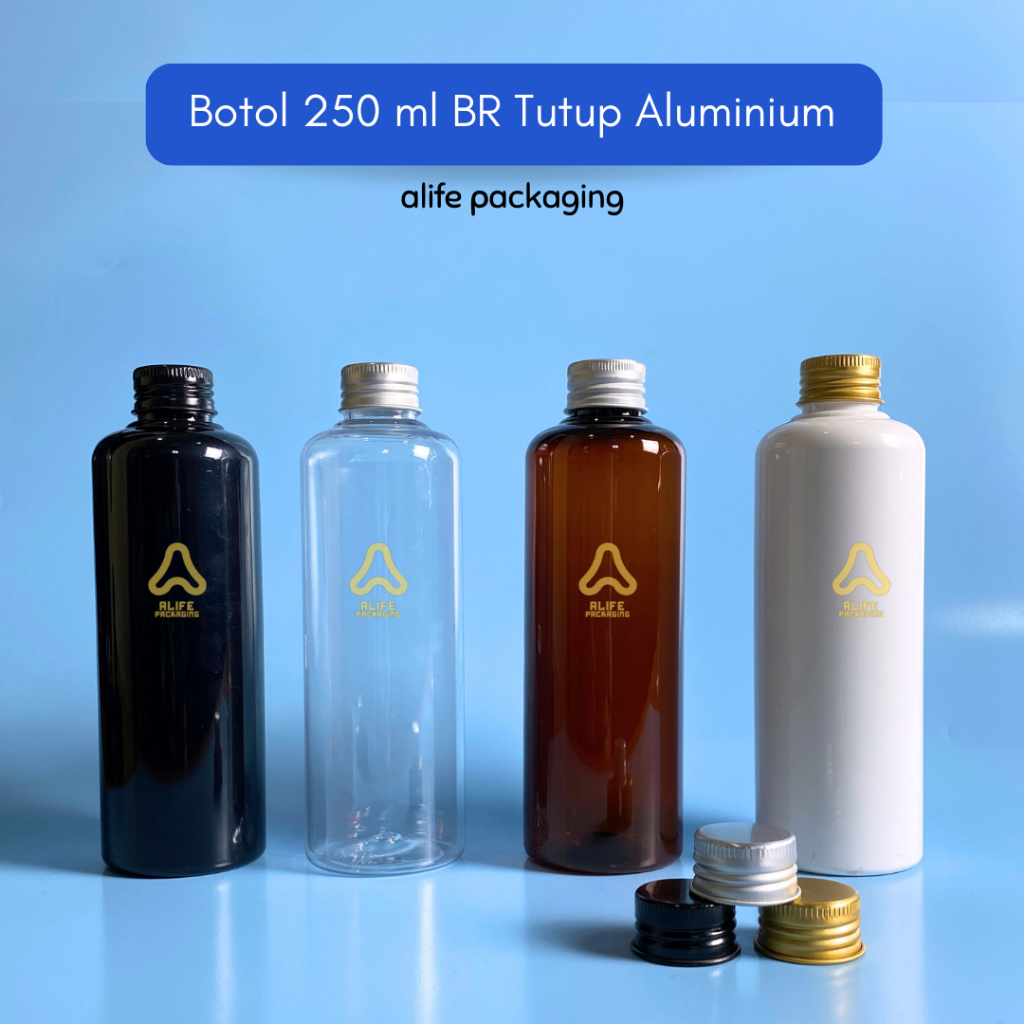 Jual Botol Tutup Aluminium 250 ml | Botol plastik 250 ml | Botol 250 ml ...