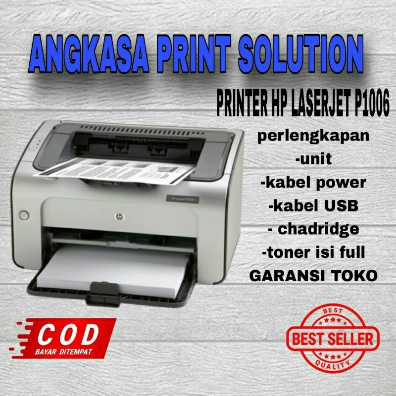 Jual Printer HP Laserjet P1006 Printer Laser Monochrome Siap Pakai Garansi 1 Bulan | Shopee ...