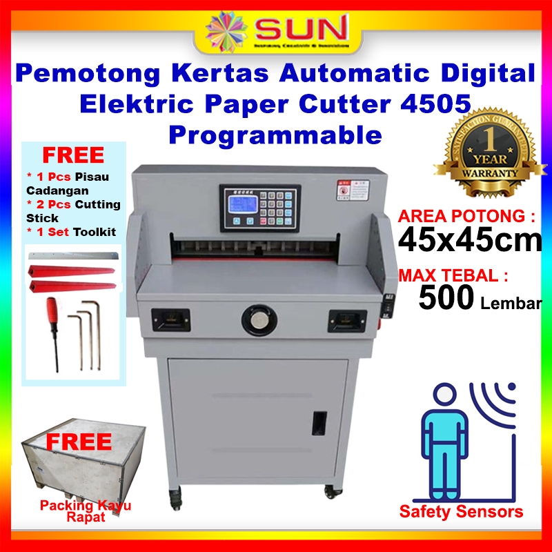 Jual Alat Potong Kertas Otomatis Elektrik / Electric Paper Cutter 4606 ...