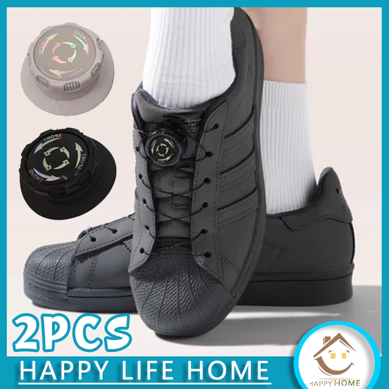 Jual 2PCS Tali Sepatu Putar Automatis Rotating Shoelace Buckle | Shopee ...