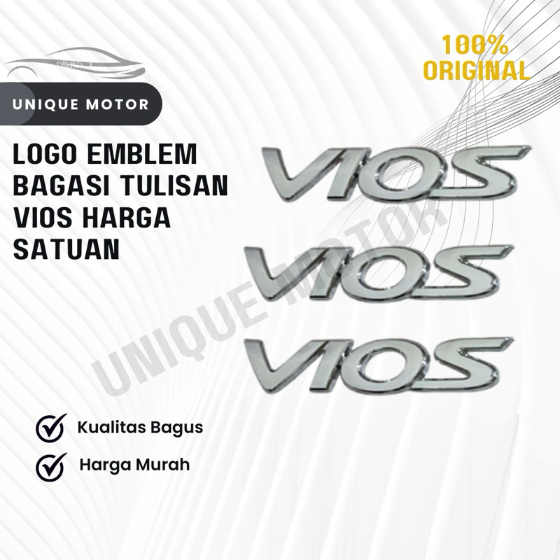 Jual LOGO EMBLEM BAGASI TULISAN VIOS ORIGINAL | Shopee Indonesia