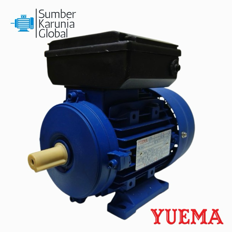 Jual Elektro Motor Yuema Yal 1 HP 4 Pole 1 Phase Foot mounted B3 Dinamo | Dynamo | Shopee Indonesia