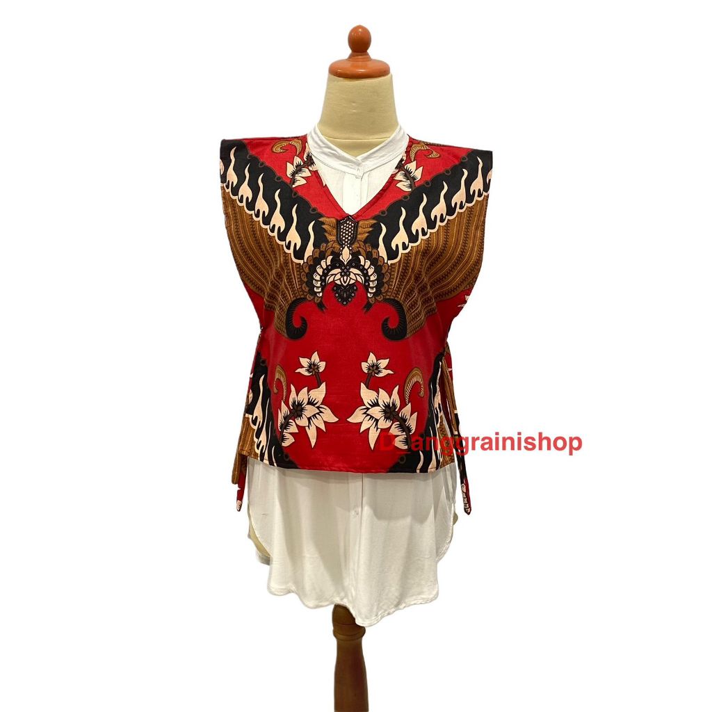 Jual VEST BATIK MODERN, VEST / OUTER BATIK / ROMPI BATIK / OUTER KERJA ...