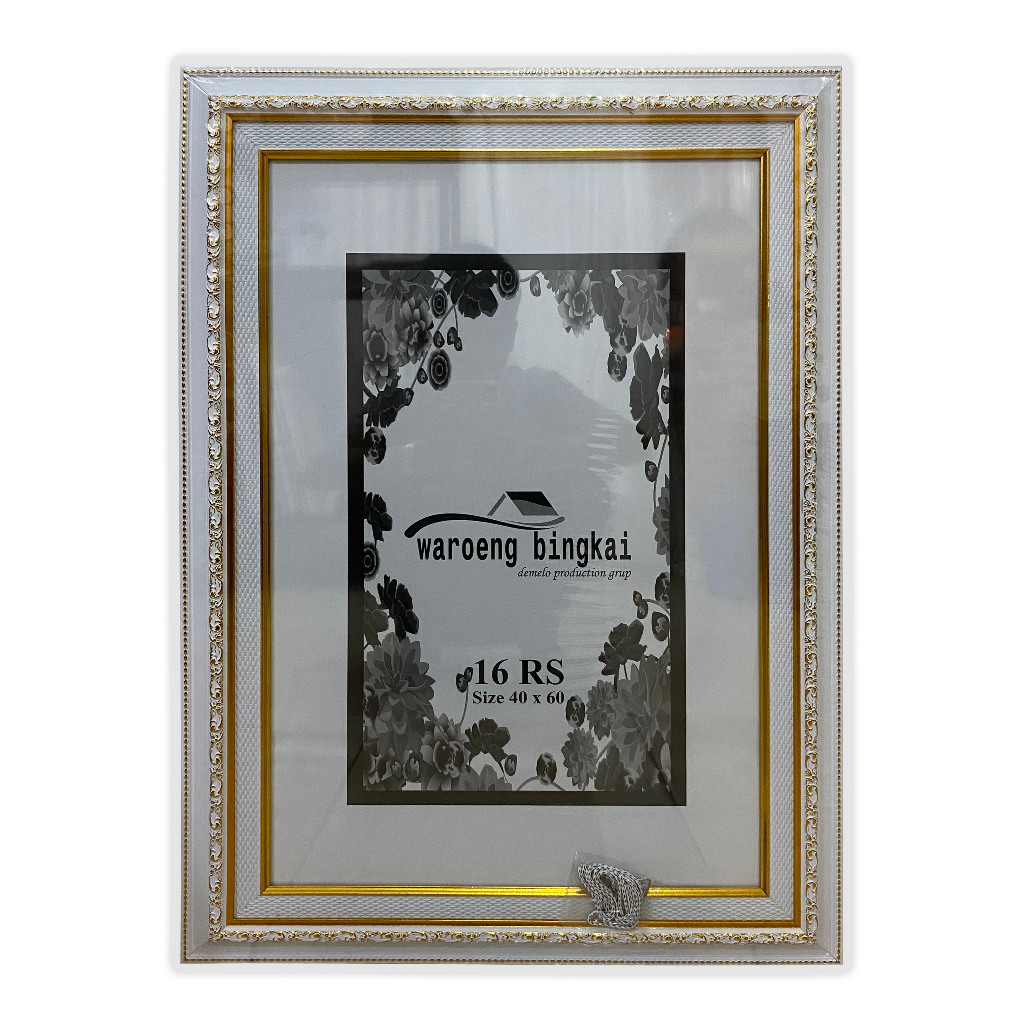 Jual Frame bingkai pigura foto ukuran 40X60 cm 16RS ukir double linen ...