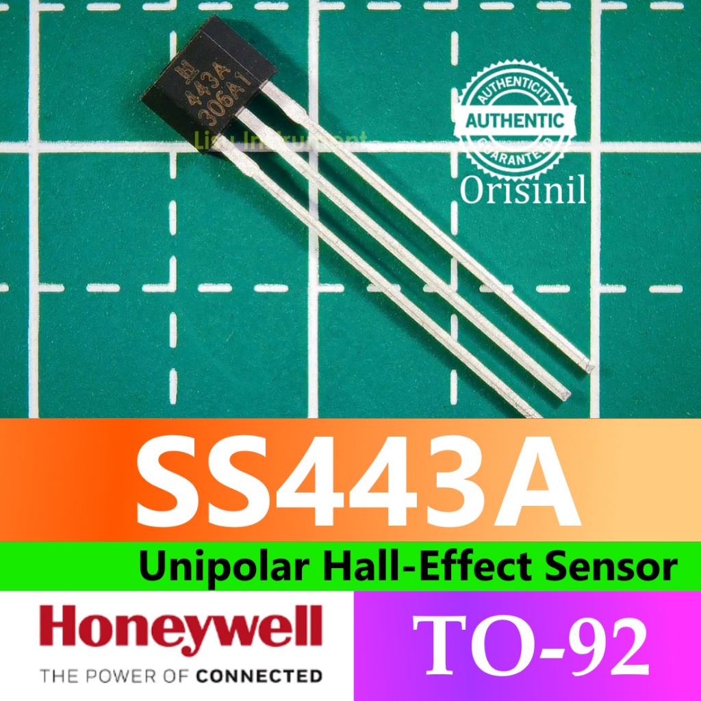 Jual SS443A Unipolar Hall-Effect Digital Position Sensor 443A TO-92 Honeywell ORIGINAL | Shopee ...