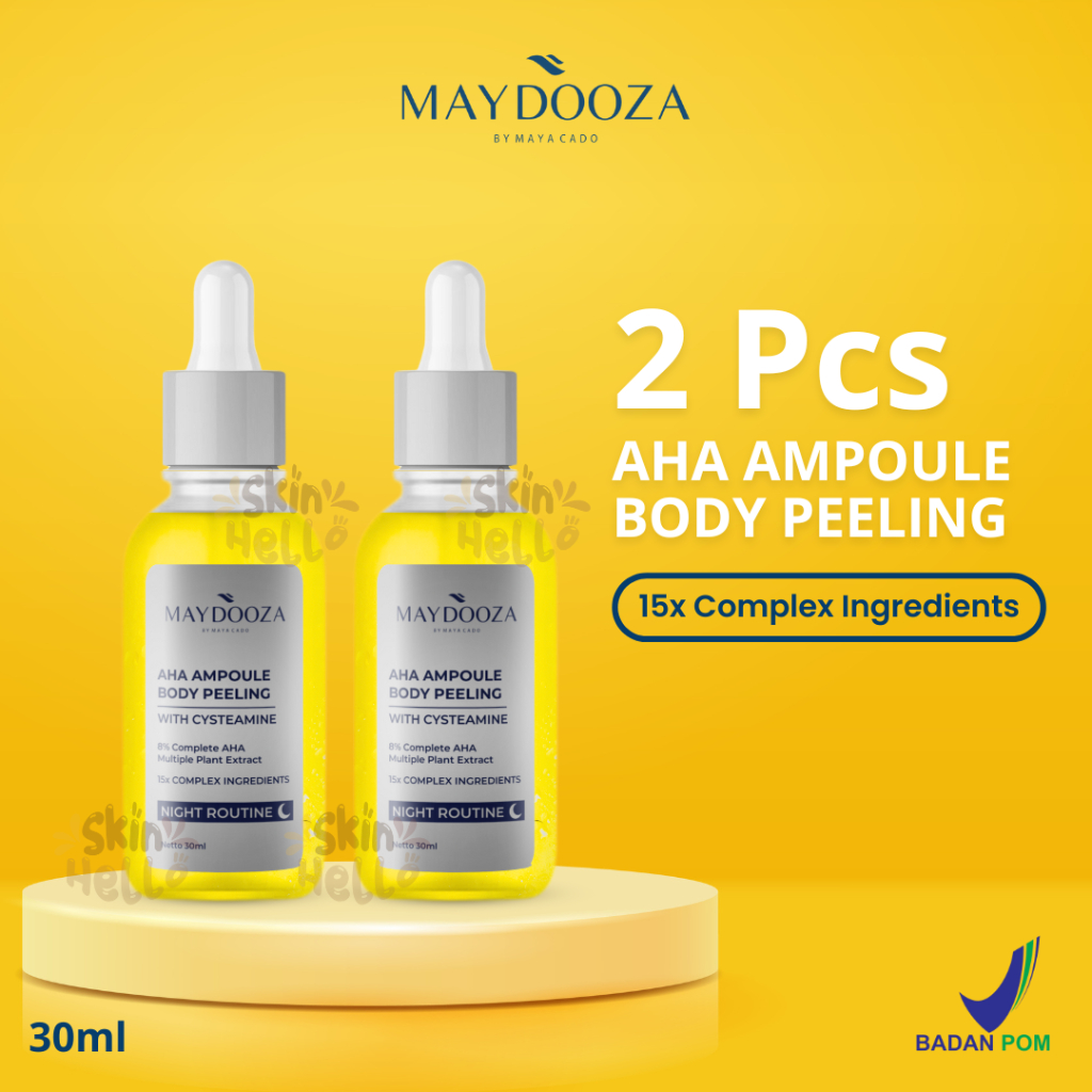 Jual MAYDOOZA - SERUM GOLKER 2 PCS | AHA AMPOULE BODY PEELING WITH ...