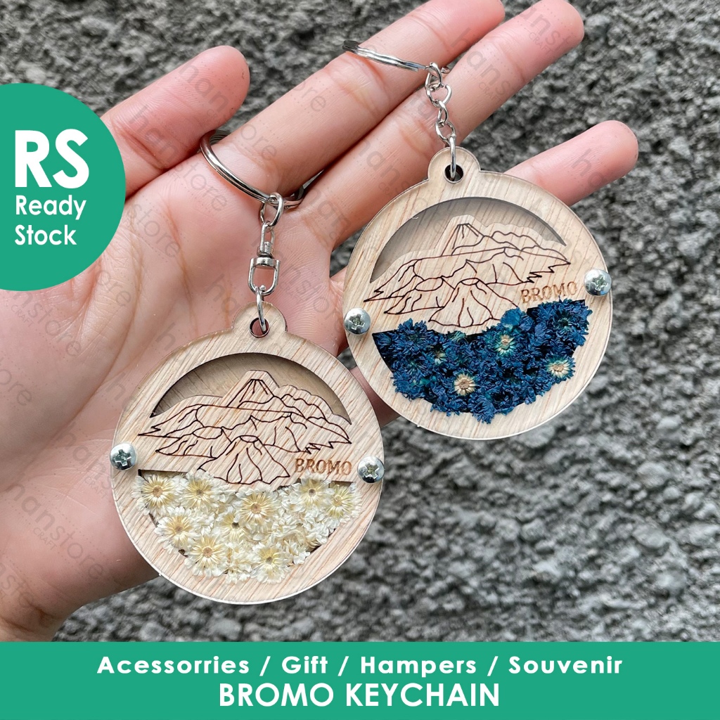 Jual RS BROMO Keychain / Gantungan Kunci Kayu & bunga oleh oleh wisata ...