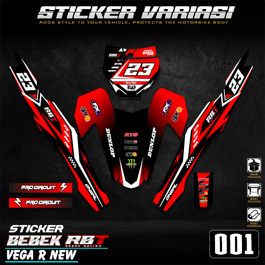 Jual Sticker SEMI fullbody RBT VEGA R NEW rbt VEGA BEBEK MODIF ...