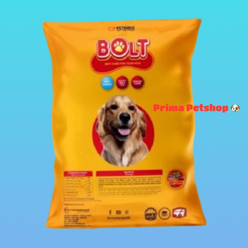 Jual BOLT MAKANAN ANJING 1kg / BOLT DOG FOOD / BOLT ANJING | Shopee ...