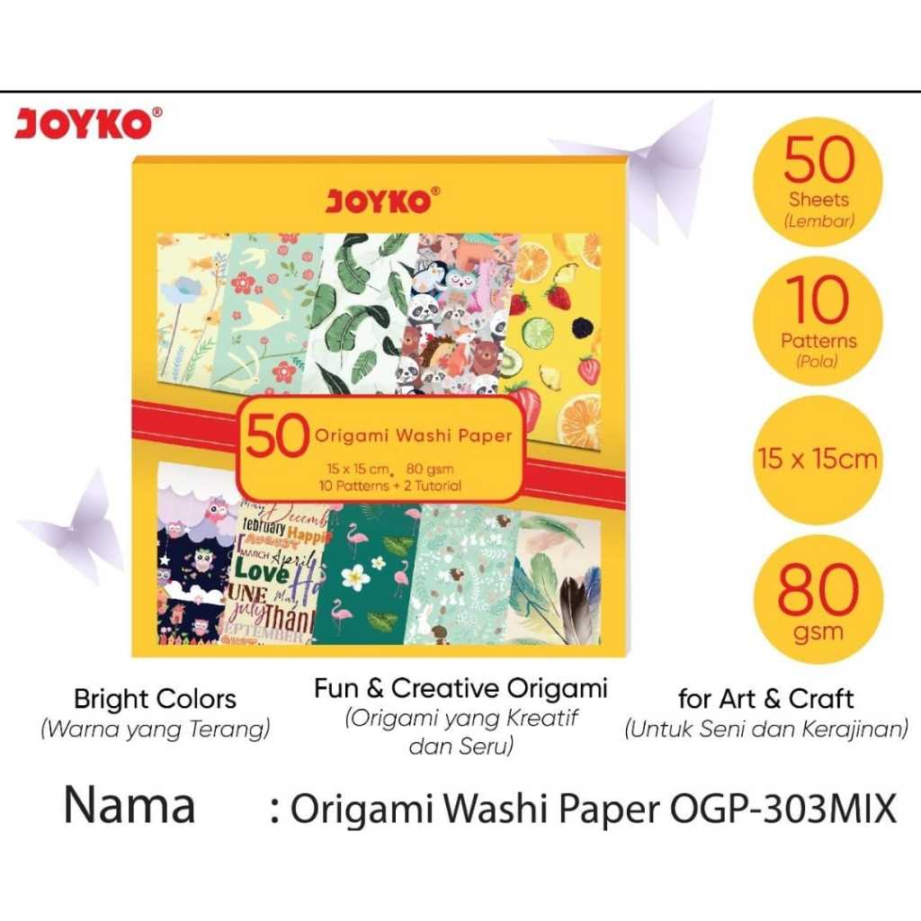 Jual ORIGAMI LUCU JOYKO/ORIGAMI WASHI PAPER JOYKO | Shopee Indonesia