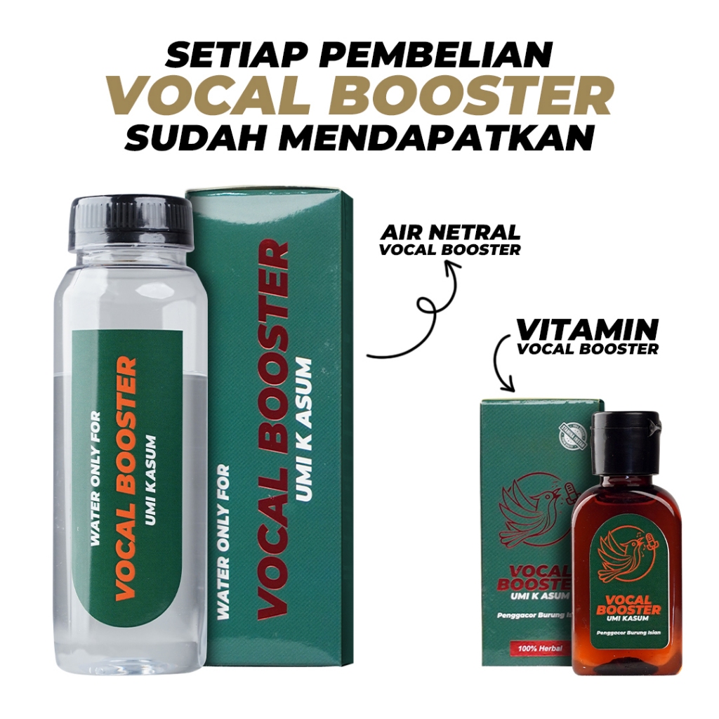 Jual Vocal Booster Umi Kasum Minuman Burung Isian Original Multivitamin ...