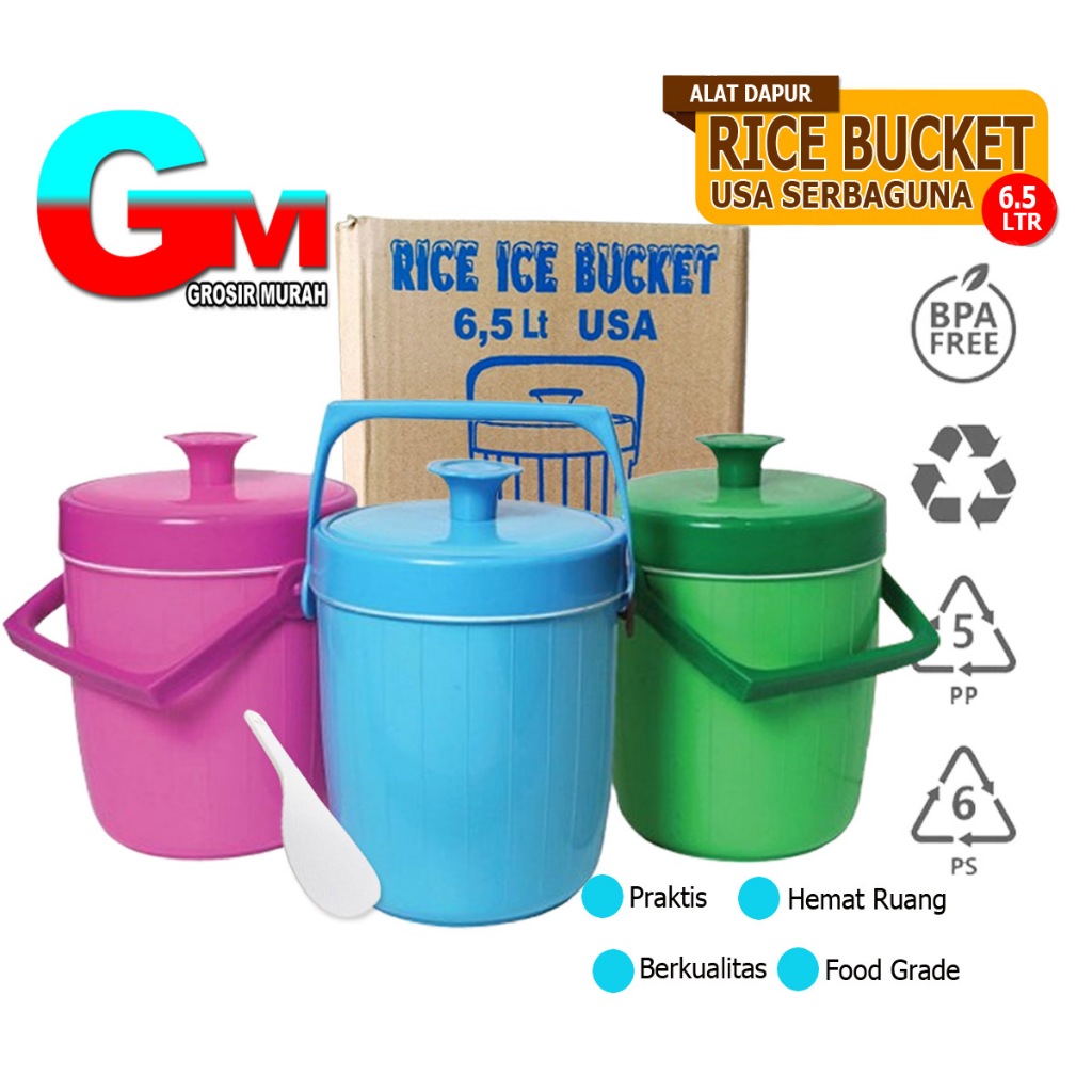Jual Termos Es 6.5 LITER / Termos Nasi / Rice buceket / Ice Bucket USA ...