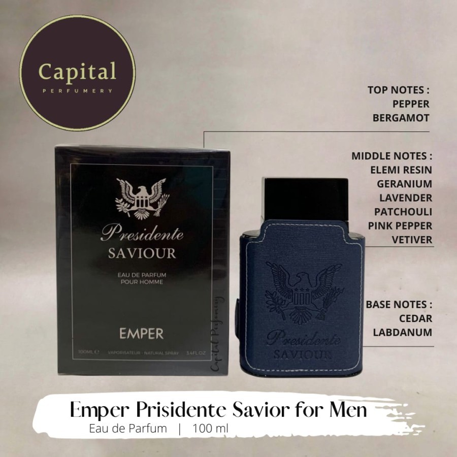 Jual parfum original emper presidente savior for men edp 100 ml ...