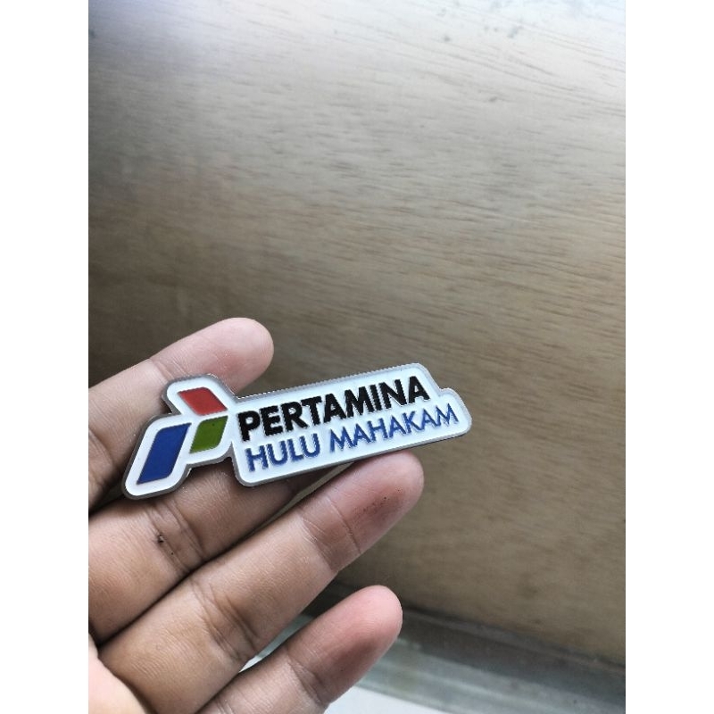 Jual pin custom logo pertamina hulu mahakam bahan stainless | Shopee ...