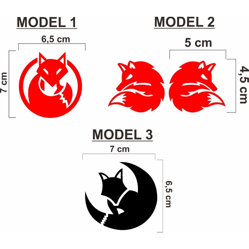 Jual Stiker cutting logo fox, sticker Fox | Shopee Indonesia