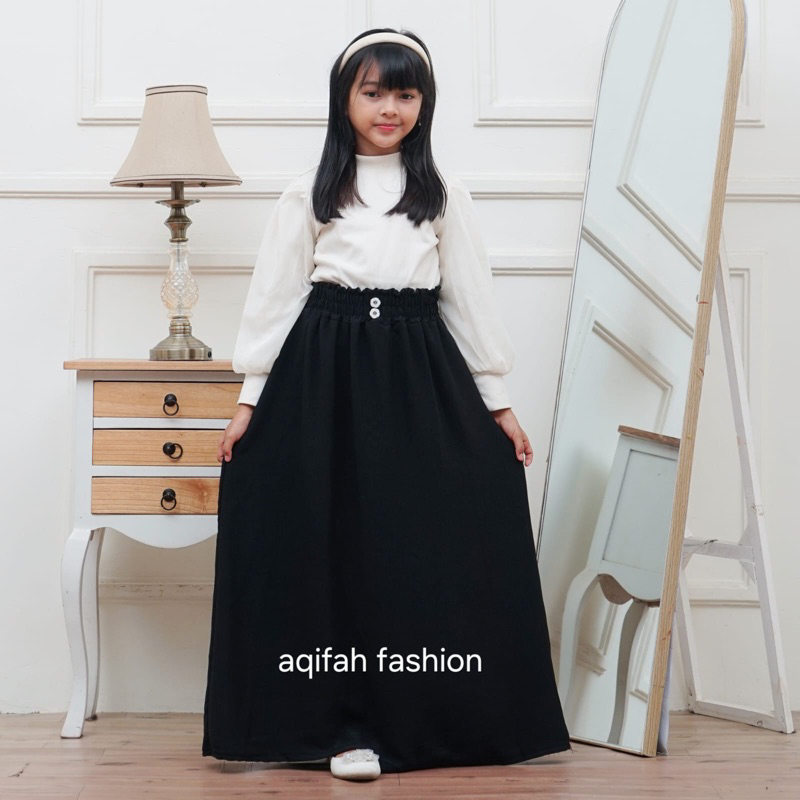 Jual rok crinkle anak perempuan 4-16 tahun rok mayung anak rok ...