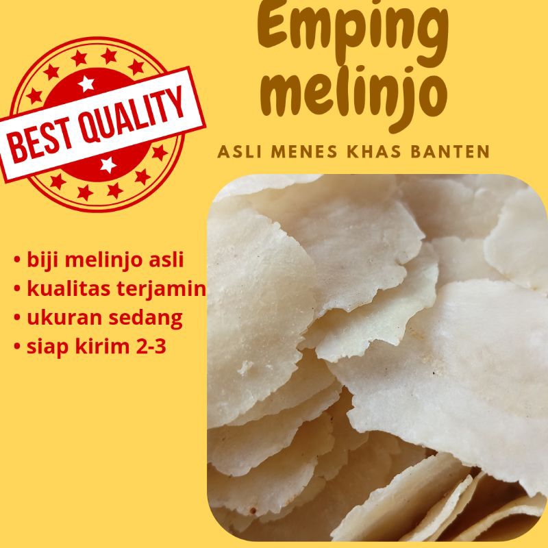 Jual 1kg Emping Melinjo Mentah Original Asli Menes Khas Banten | Shopee ...